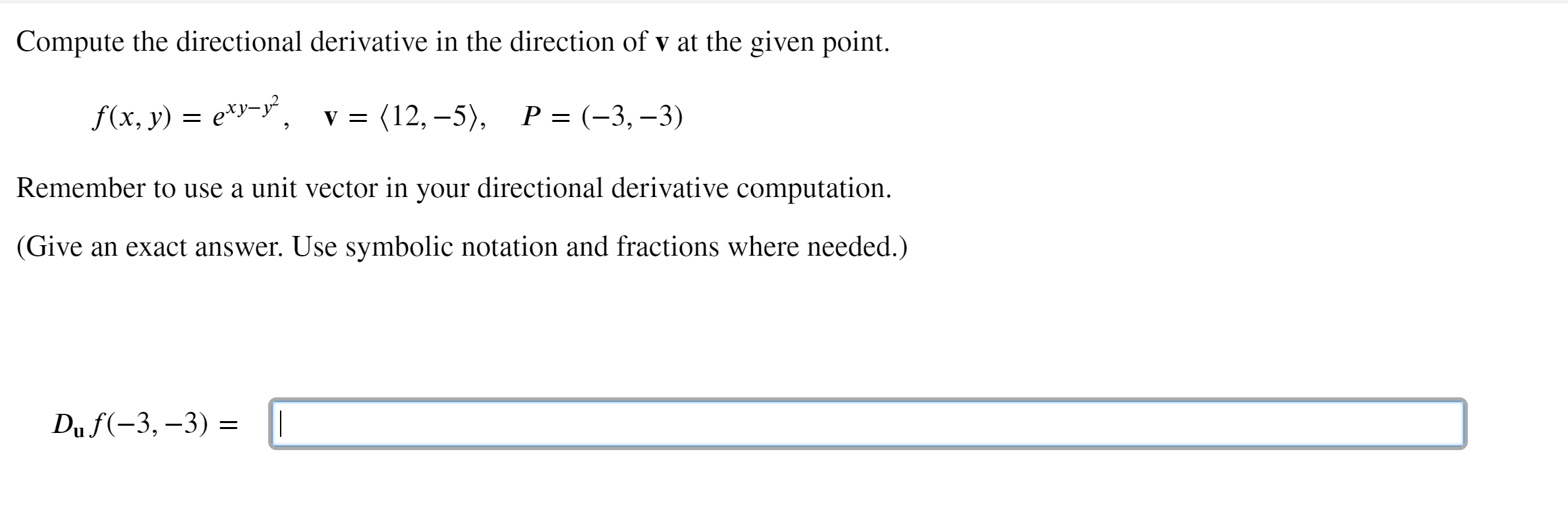Solved Compute the directional derivative in the direction | Chegg.com