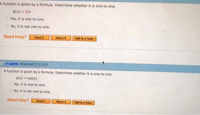 Solved A Function Is Given By A Formula Determine Whether