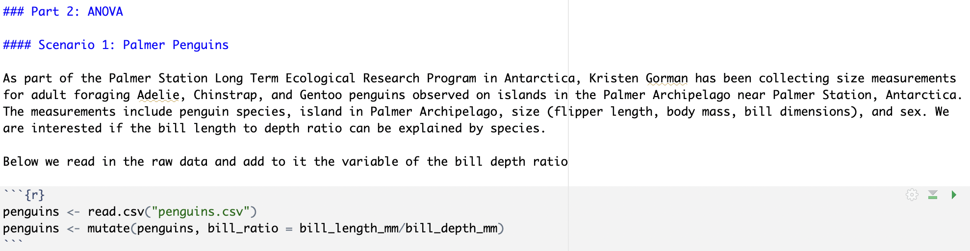 Scenario 1: Palmer Penguins As part of the | Chegg.com
