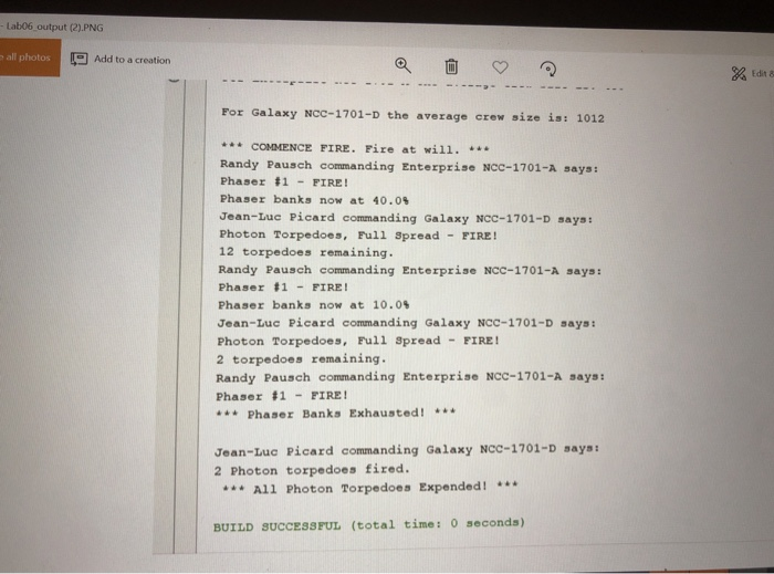 Solved Java Screenshot Of The Output Required 3820