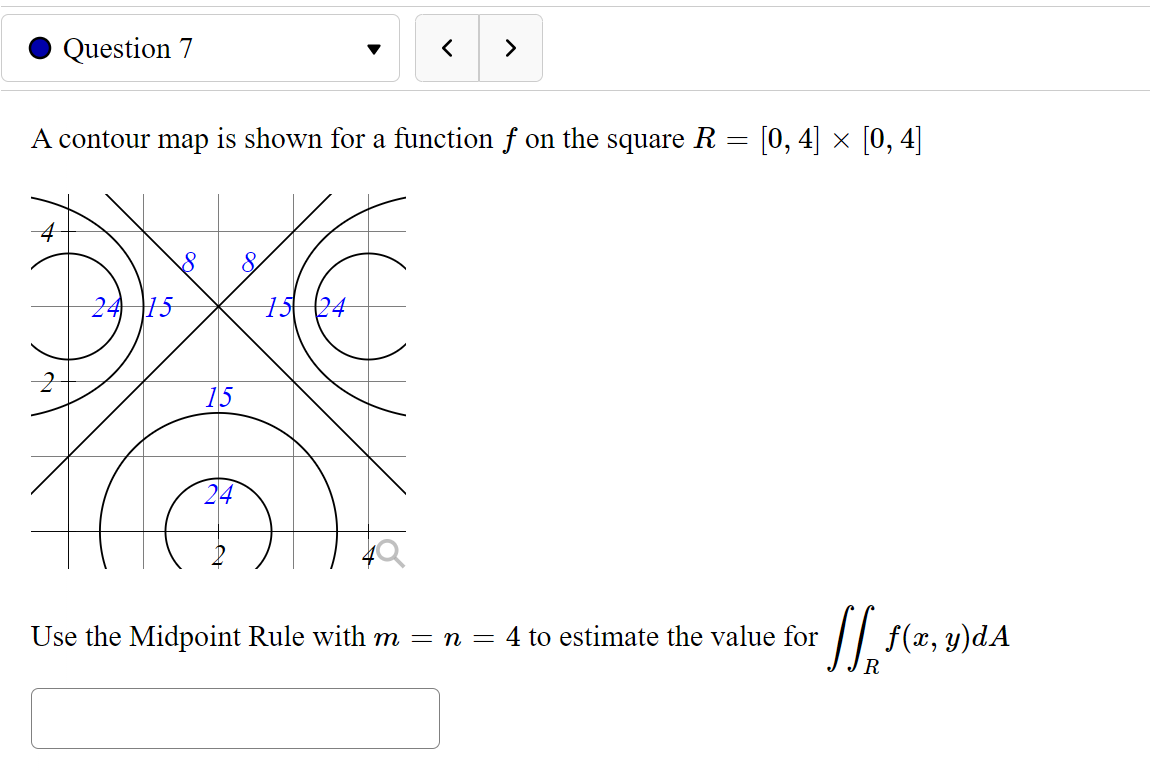 Solved A contour map is shown for a function f on the square | Chegg.com