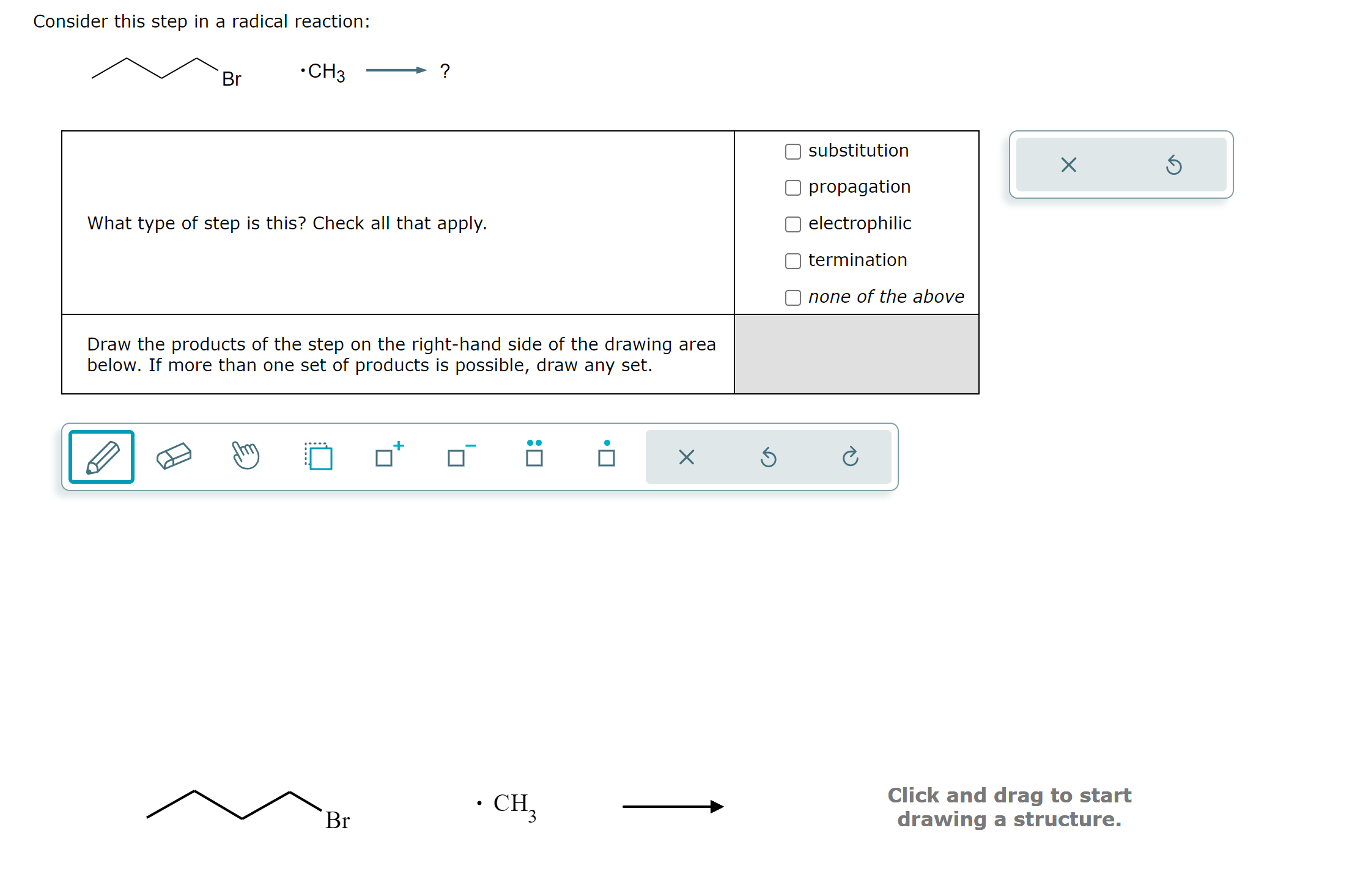 Solved Consider this step in a radical reaction: | Chegg.com