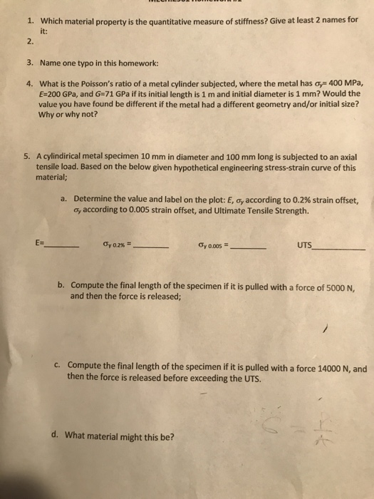 Solved Which material property is the quantitative measure | Chegg.com