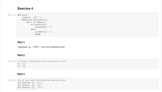 Lab: Runtime Complexity In (): reeber to evaluate | Chegg.com