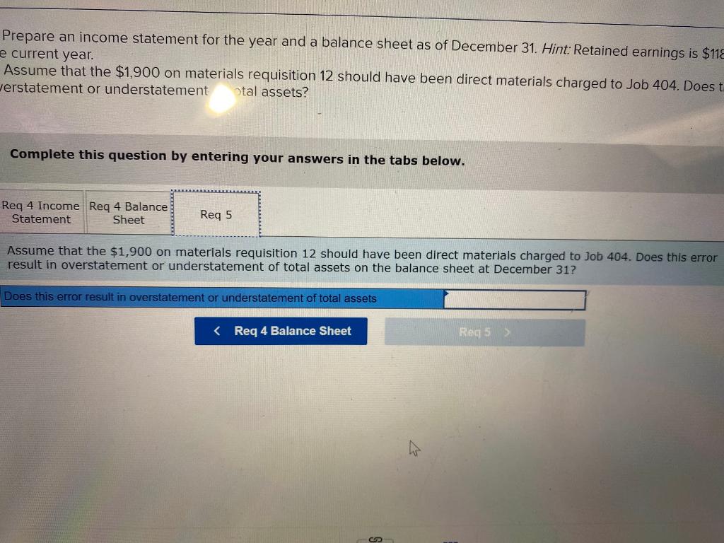 Solved overstatement or understatement of total assets? | Chegg.com