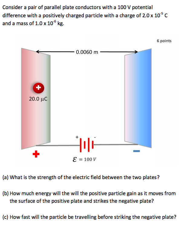 Solved Consider a pair of parallel plate conductors with a | Chegg.com