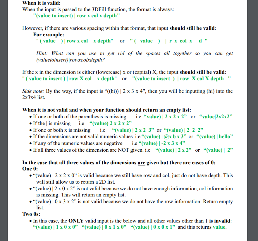 Functions The signature of each function is provided | Chegg.com