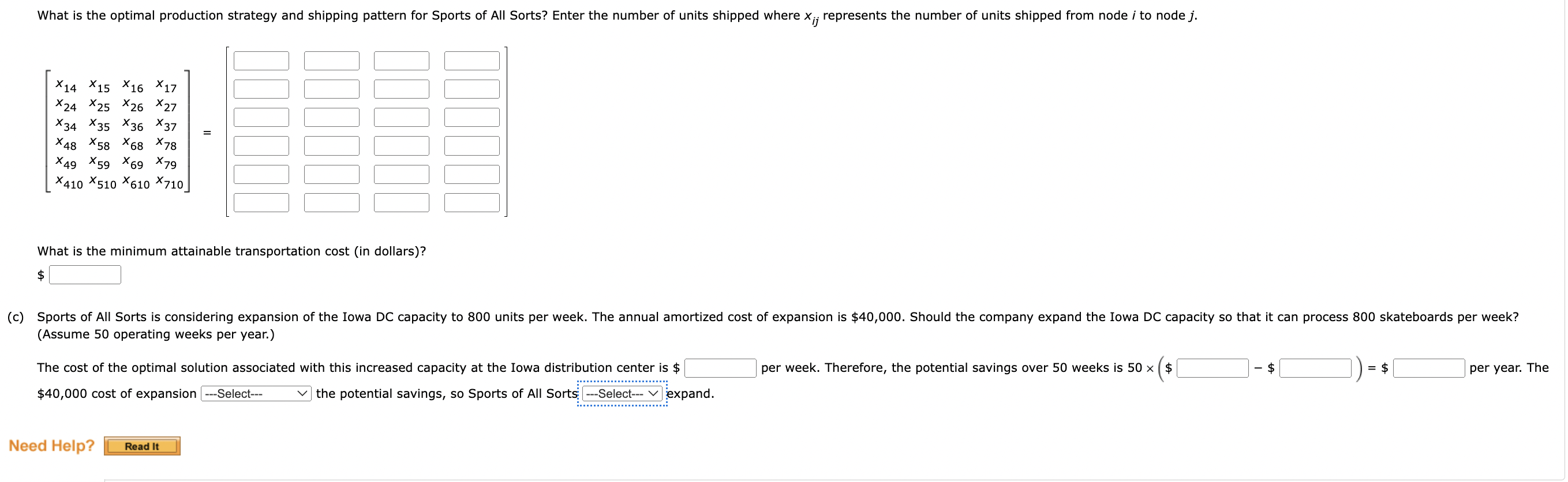 Solved (a) Draw the network representation for this problem. | Chegg.com