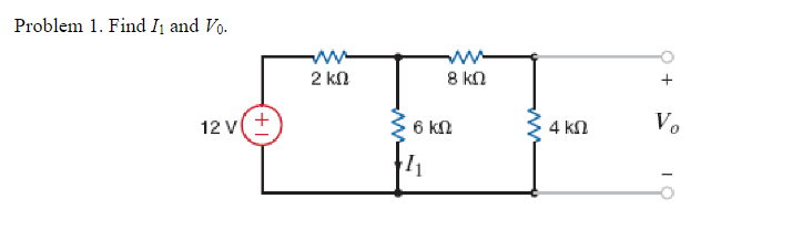 Solved Problem 1. Find I1 and V0. | Chegg.com