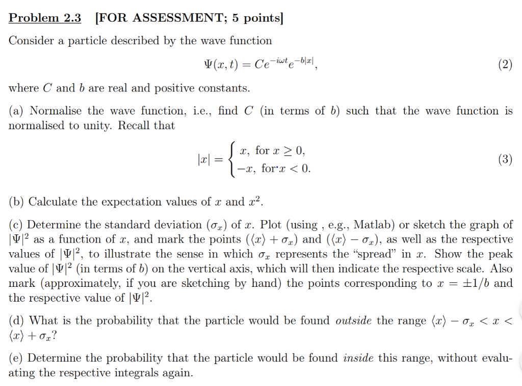 Solved Problem 23 For Assessment 5 Points Consider A