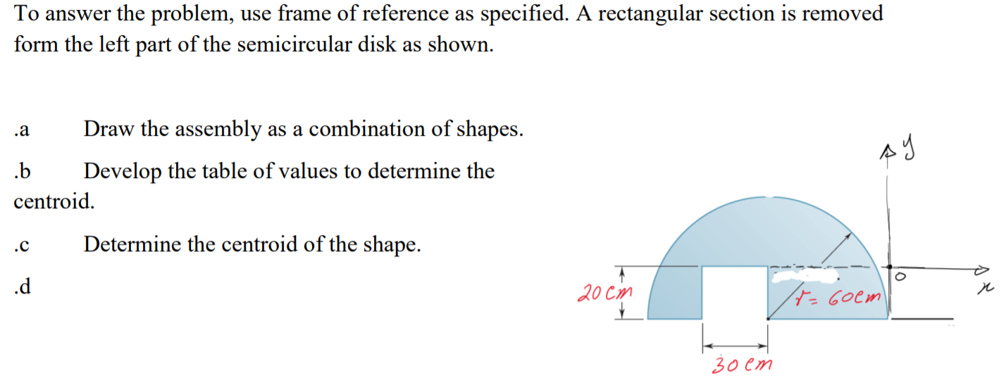 Solved To answer the problem, use frame of reference as | Chegg.com