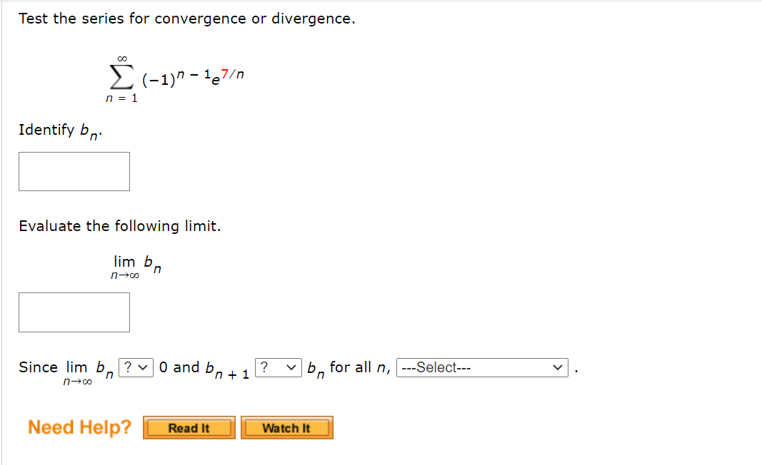 Solved Test the series for convergence or divergence using | Chegg.com
