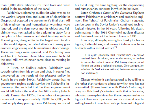 Solved CASE 26 Peter Palchinsky: Ghost of the Executed | Chegg.com