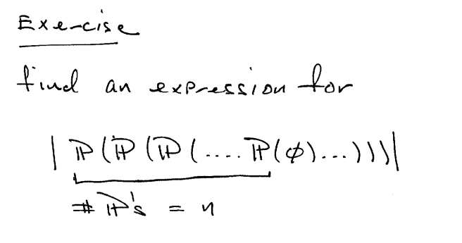 Solved Exercise find an expression for | P (P (P ( .…... P | Chegg.com