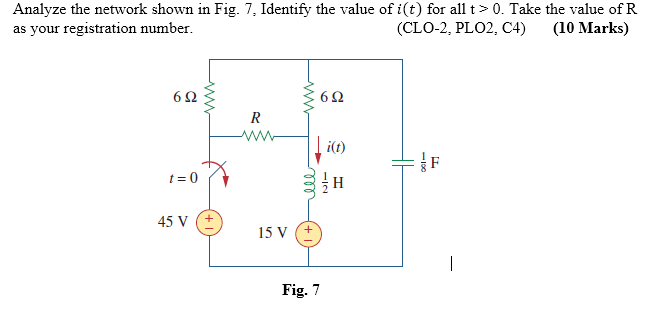 Solved Analyze the network shown in Fig. 7. Identify the | Chegg.com