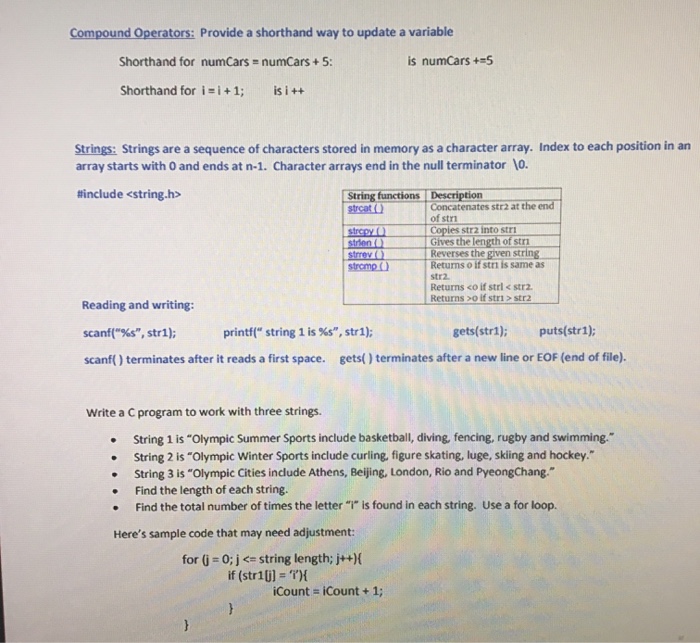 Solved Compound Operators Provide A Shorthand Way To Update 