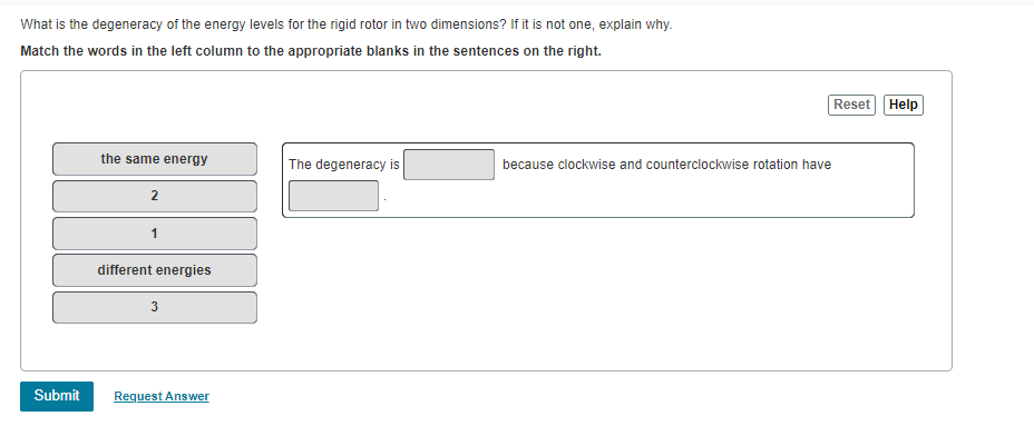 Solved What is the degeneracy of the energy levels for the | Chegg.com