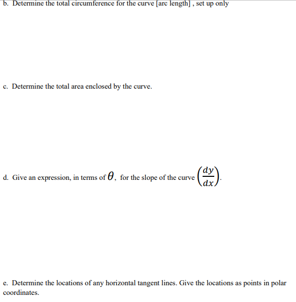 Solved 5. Consider the curve given by \\( r=2+2 \\cos | Chegg.com