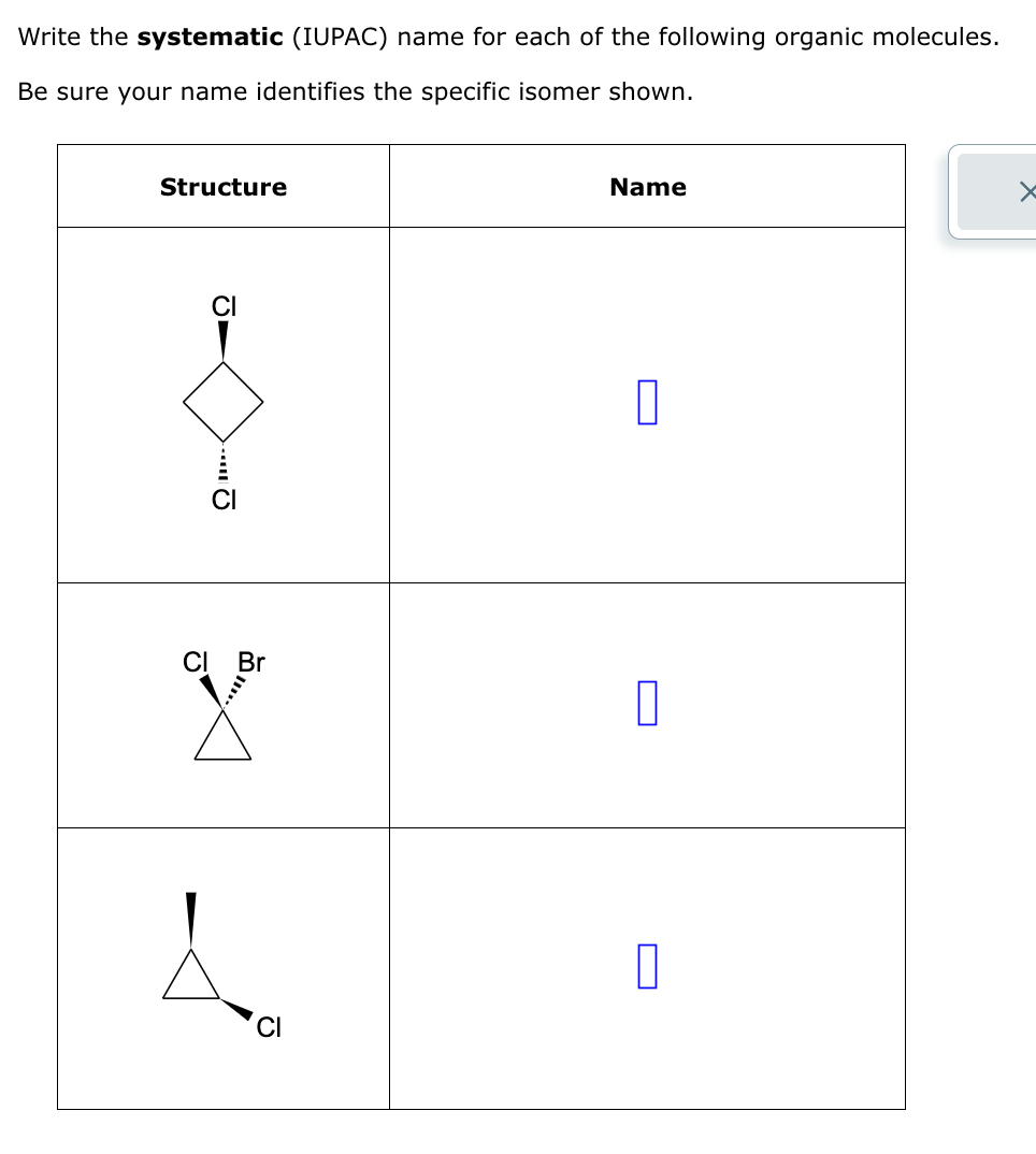 Solved help me solve this: Write the systematic (IUPAC) | Chegg.com