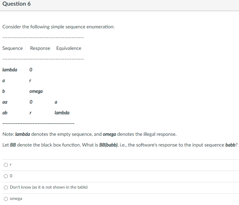 Solved Question 6 Consider the following simple sequence | Chegg.com