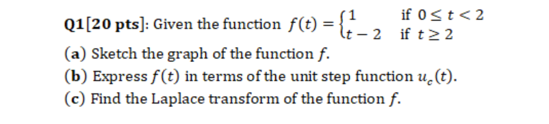 Solved if 0 2 (a) Sketch the graph of the function f. (b) | Chegg.com