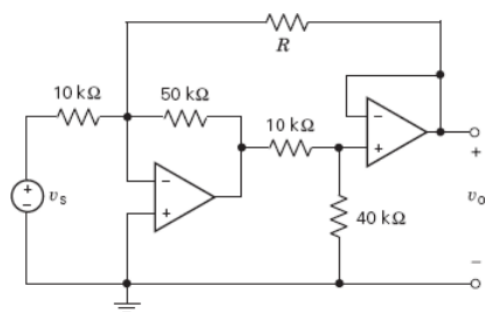 Solved The circuit with ideal op-amps below has an input vs | Chegg.com