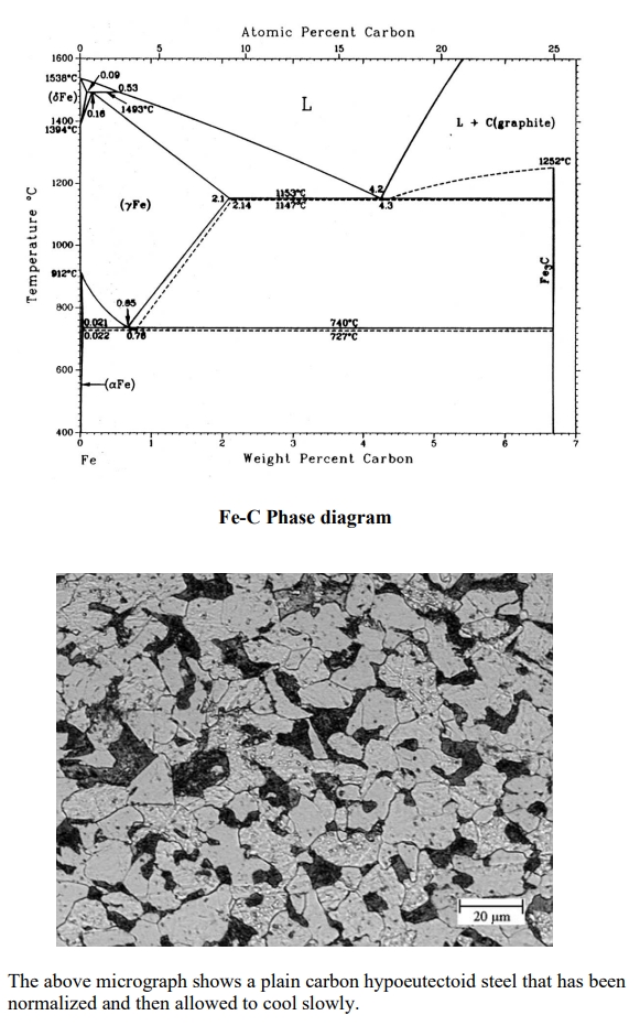 Solved The above micrograph shows a plain carbon | Chegg.com
