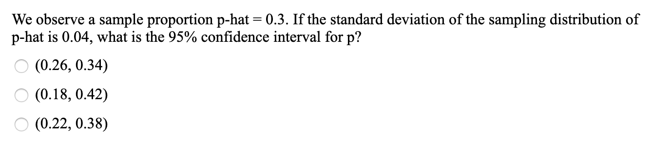 Solved We Observe A Sample Proportion P hat 0 3 If The Chegg solved-we-observe-a-sample-proportion-p-hat-0-3-if-the-chegg