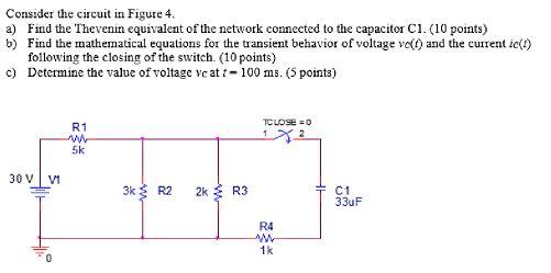 Solved Consider the circuit in Figure 4. a) Find the | Chegg.com