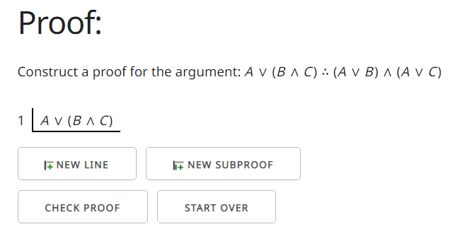 Construct a proof for the argument: | Chegg.com