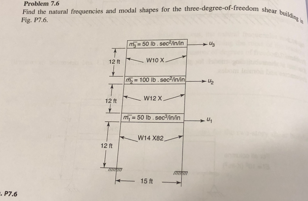 Note: Columns on 7.6 are W14x82 at the first level, | Chegg.com