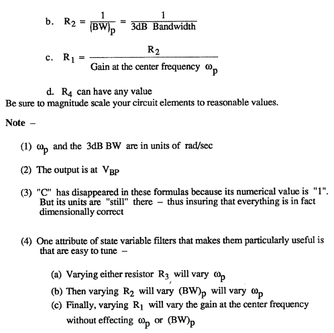 Solved b. R2=(BW)p1=3 dB Bandwidth 1 c. R1= Gain at the | Chegg.com
