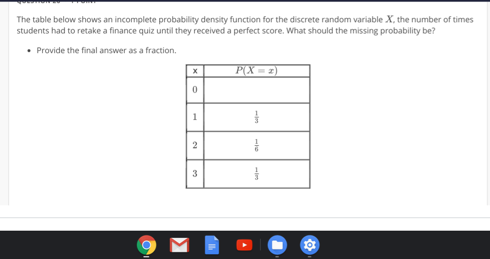 Solved The table below shows an incomplete probability | Chegg.com Solved The table below shows an incomplete probability | Chegg.com