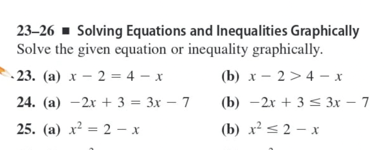 Solved 23–26 = Solving Equations and Inequalities | Chegg.com