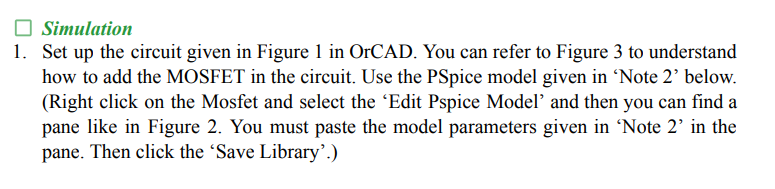 Solved 4Simulation Set up the circuit given in Figure 1 in | Chegg.com