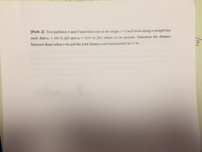 Solved Two particles A and B start from rest at the origin s | Chegg.com