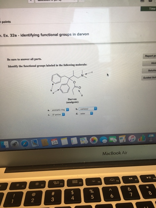 Solved points Ex. 32a identifying functional groups in | Chegg.com