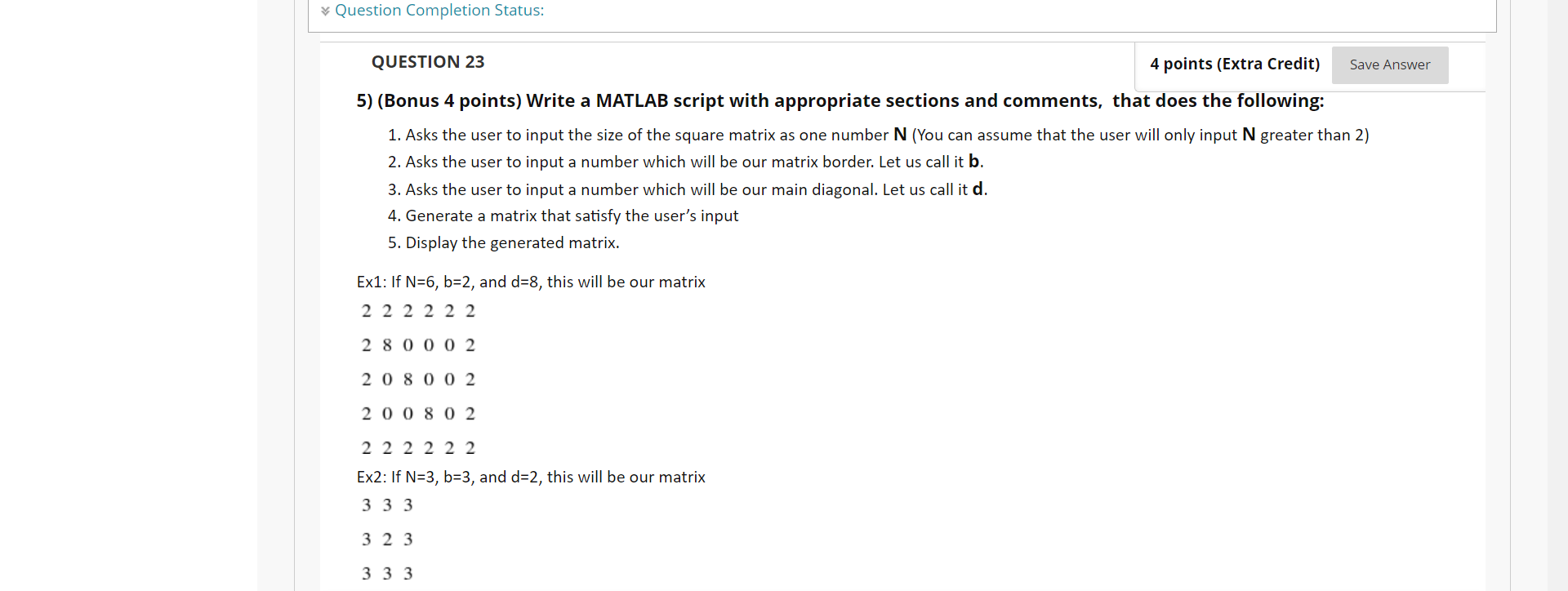 Solved Question Completion Status: QUESTION 23 4 points | Chegg.com