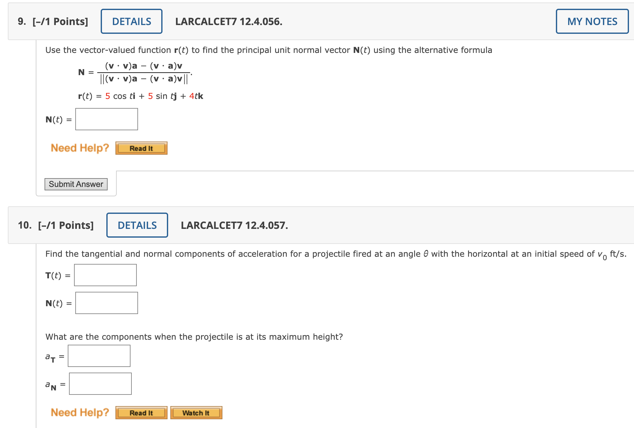 Solved -/1 Points] LARCALCET7 12.4.056. Use the | Chegg.com