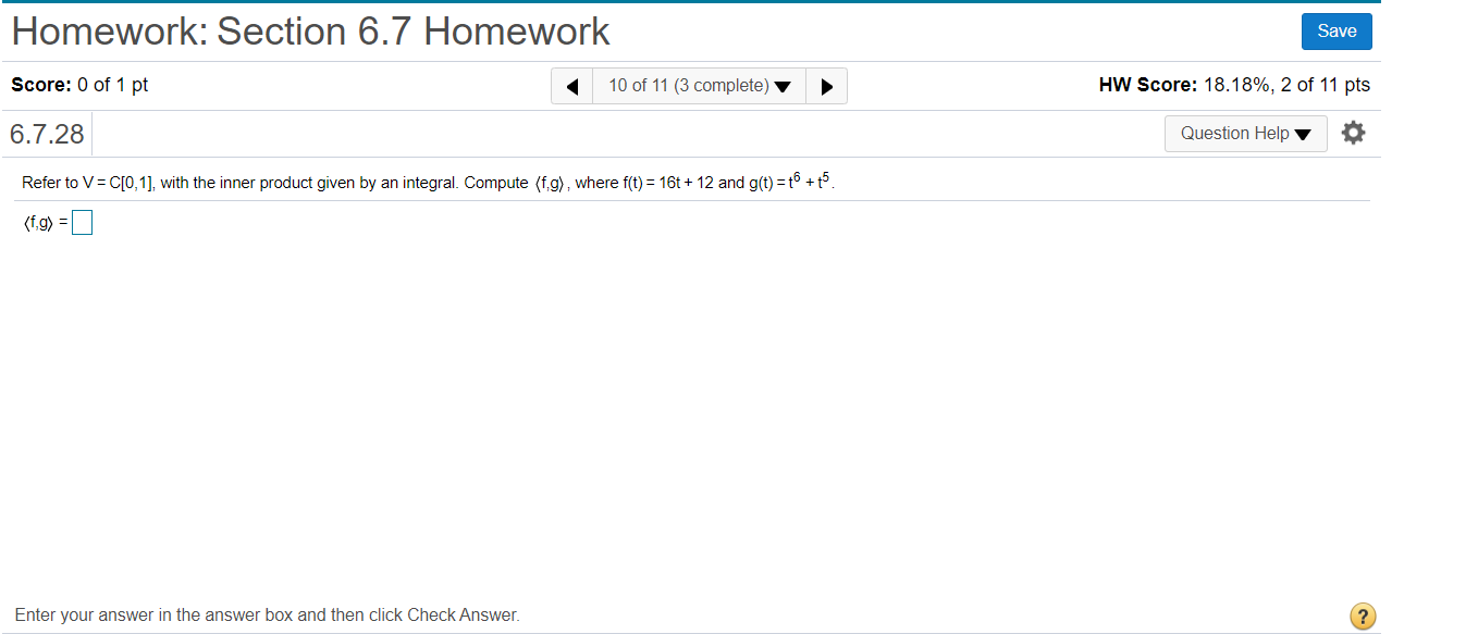 Solved Homework Section 6 7 Homework Save Score 0 Of 1 Pt