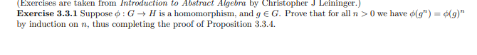 Solved (Exercises are taken from Introduction to Abstract | Chegg.com