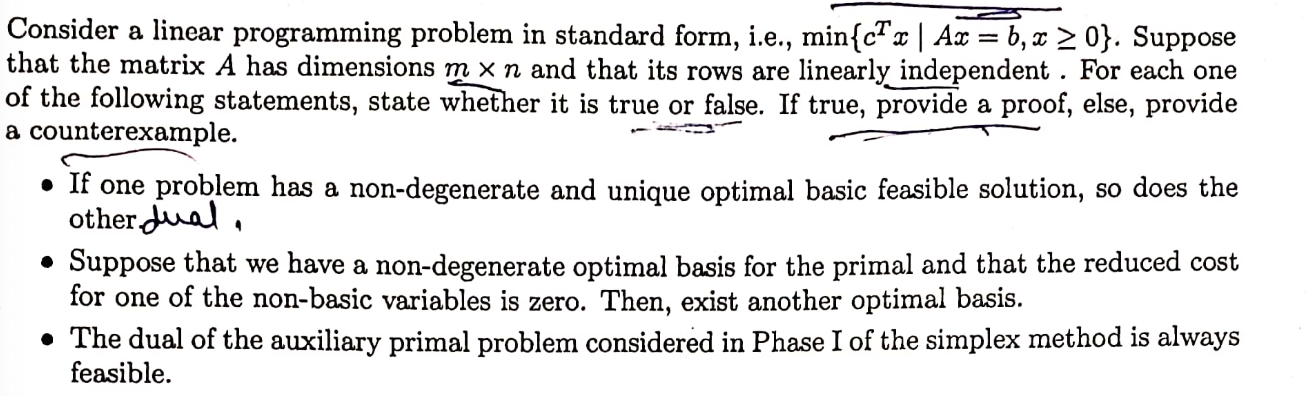 Solved Consider a linear programming problem in standard | Chegg.com