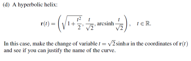 Graph each curve. Compute the Frenet frame, speed, | Chegg.com