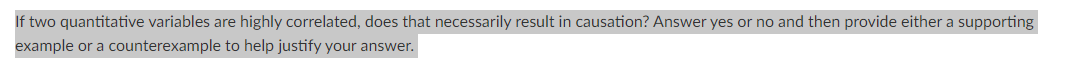 Solved If two quantitative variables are highly correlated, | Chegg.com