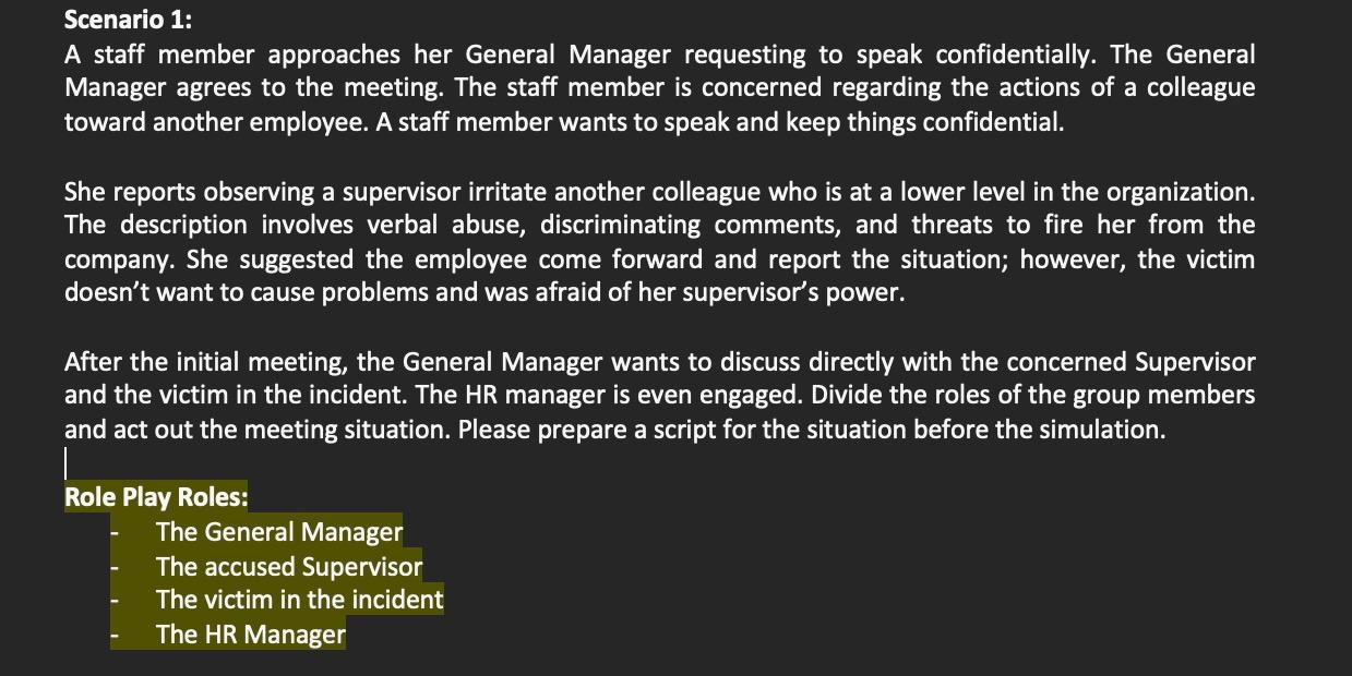 Solved a management case study implies the analysis of a | Chegg.com