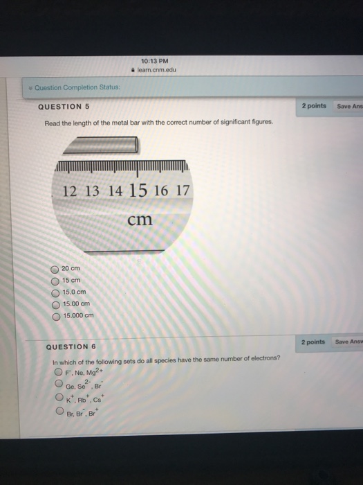 Solved QUESTION 1 Choose the compound from the list below. | Chegg.com