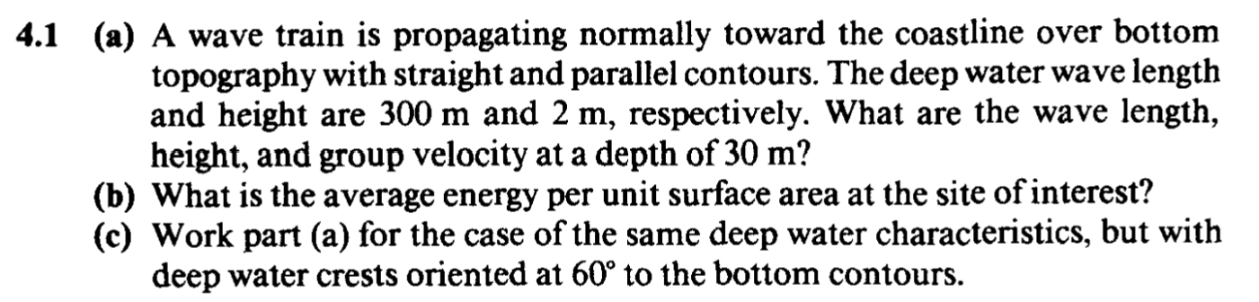Solved (a) A wave train is propagating normally toward the | Chegg.com