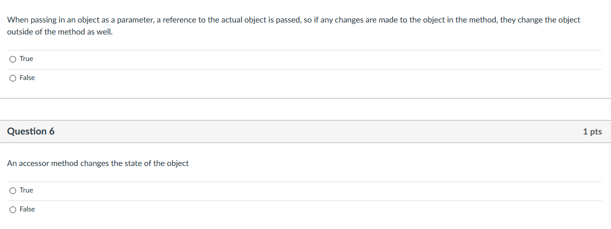 Solved When Passing In An Object As A Parameter A Reference 1455