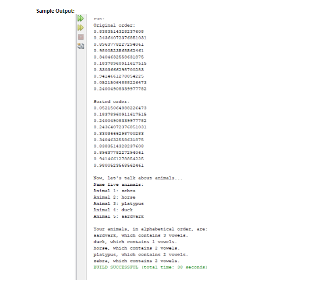 Solved In NetBeans, Create a new array that will be able to | Chegg.com
