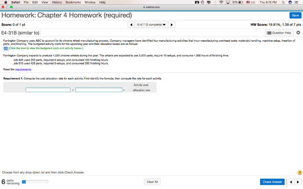 Solved i Safari File Edit View History Bookmarks Window Help | Chegg.com
